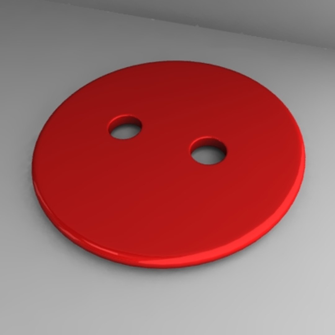 3d model of button