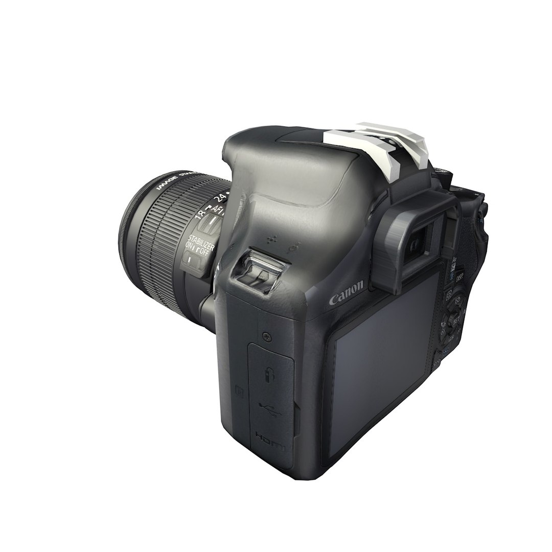 3D Canon Camera Eos Rebel - TurboSquid 1408290
