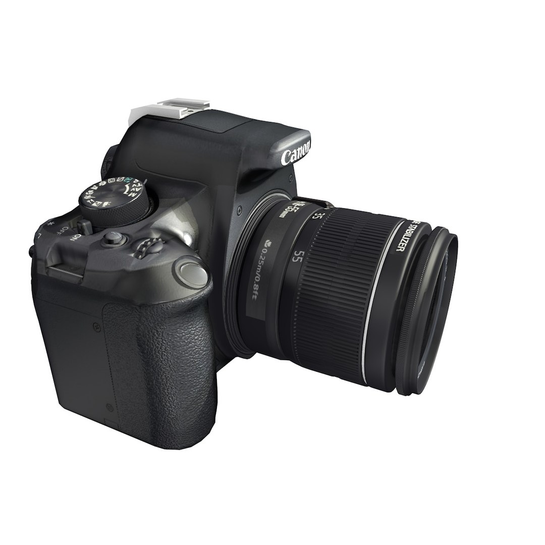 3D Canon Camera Eos Rebel - TurboSquid 1408290