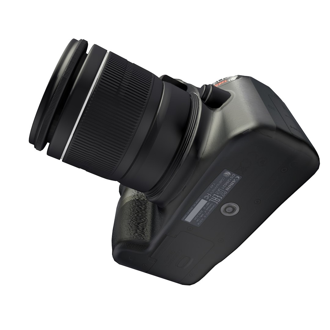 3D Canon Camera Eos Rebel - TurboSquid 1408290