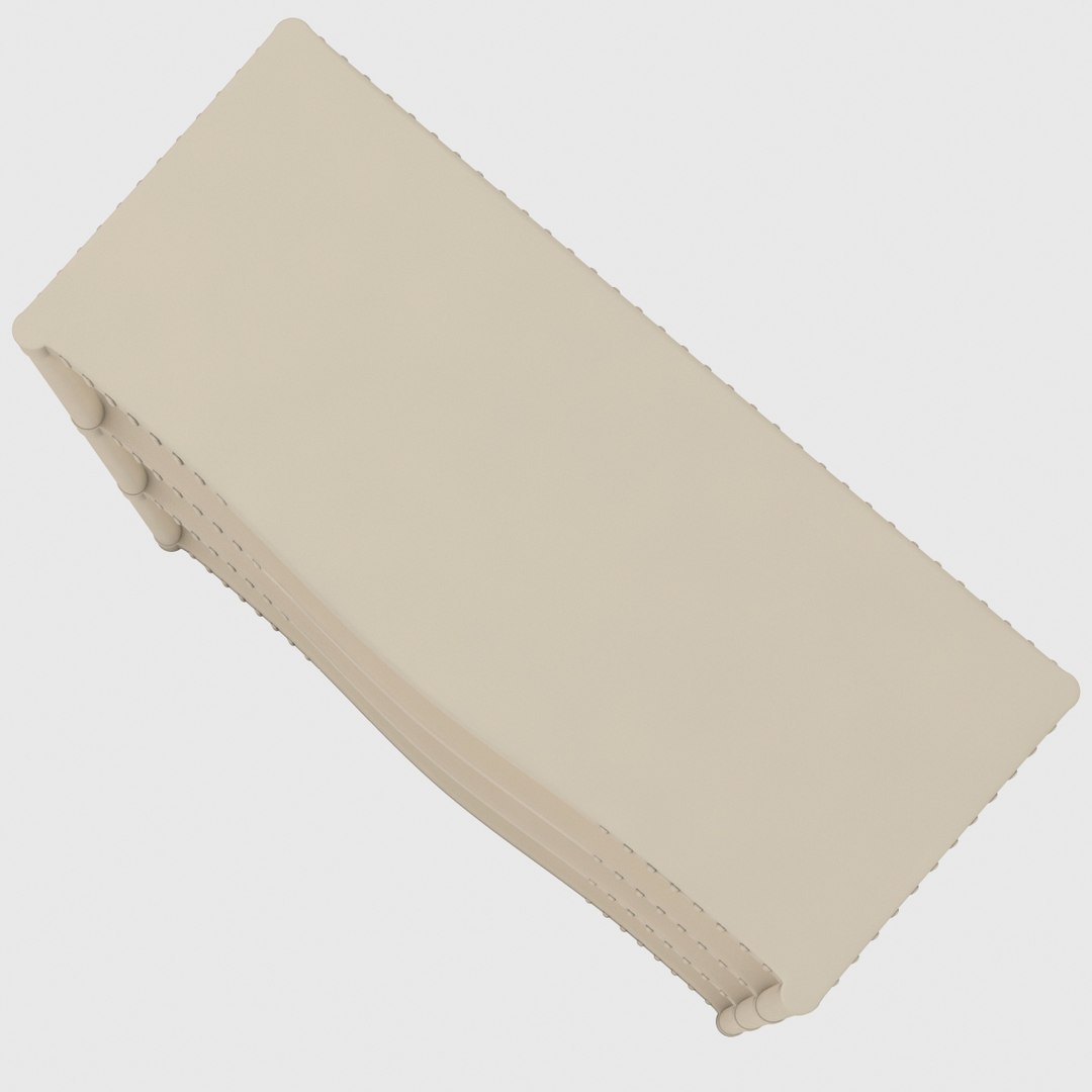 3d 4-tier heavy plastic shelves model