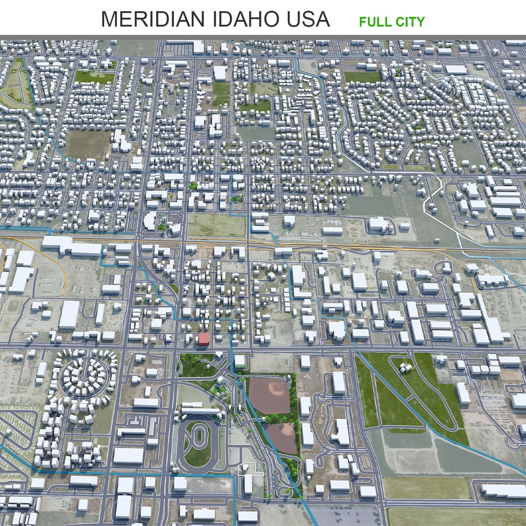 3D Meridian Idaho USA - TurboSquid 2042515
