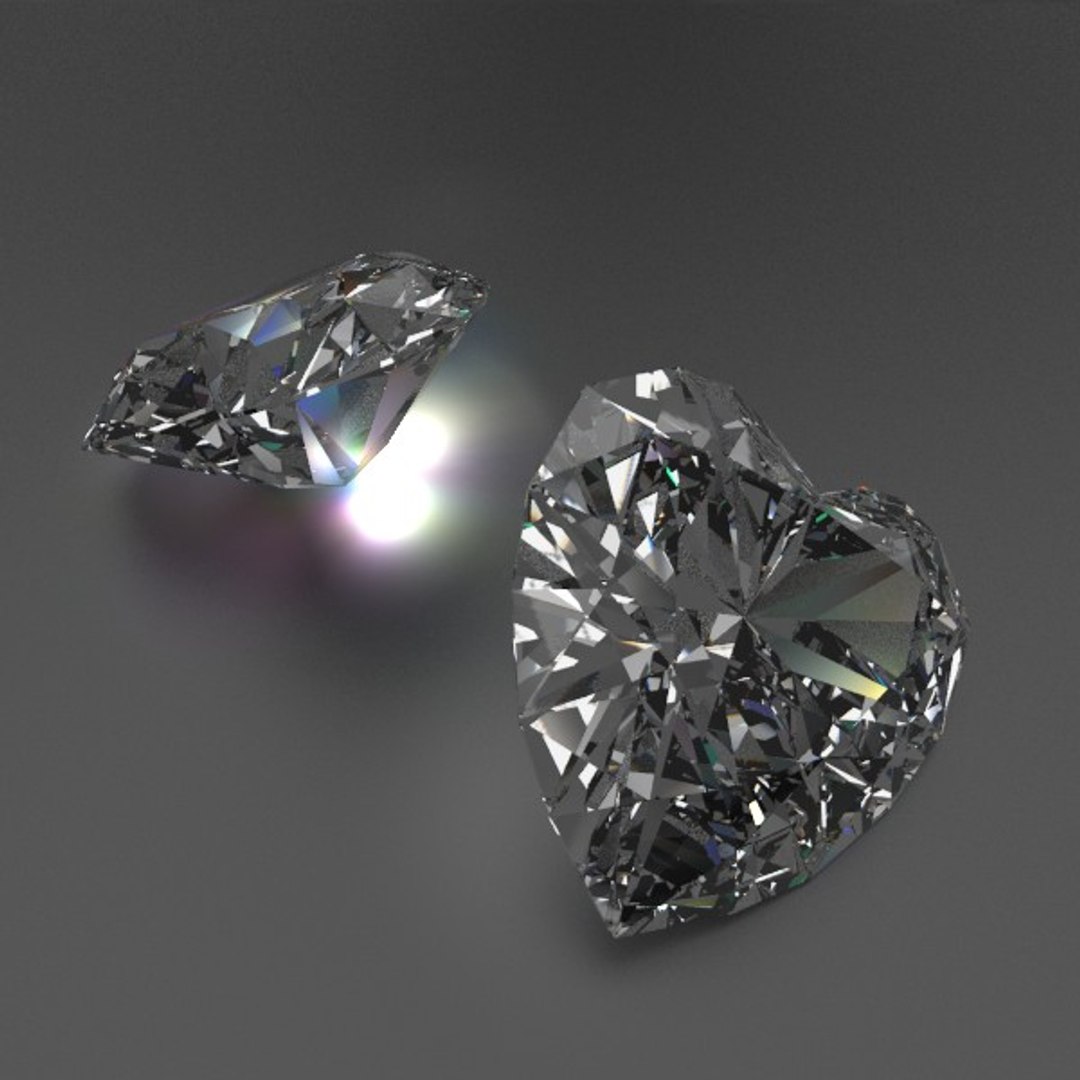 3d cutted gems