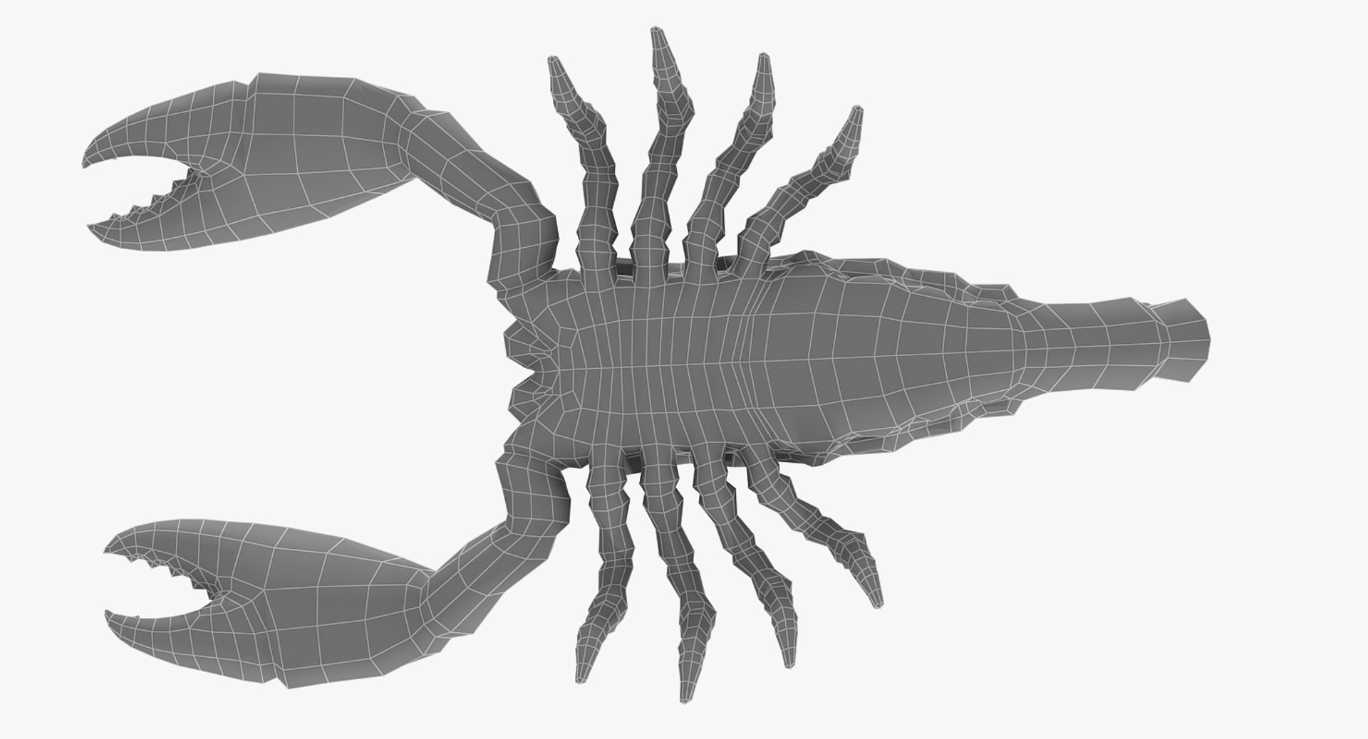 3d Model Of Low-poly Scorpio