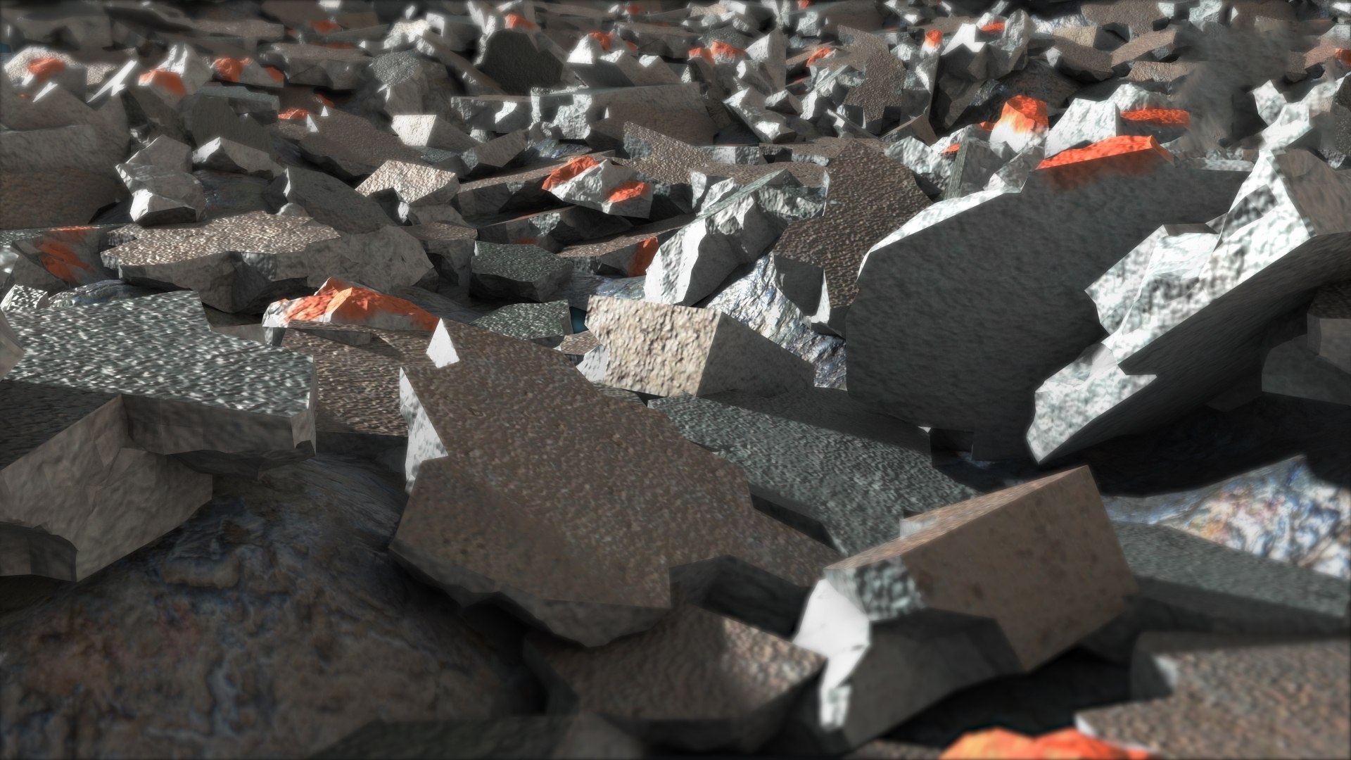 Low-poly construction debris 3D model - TurboSquid 1633046