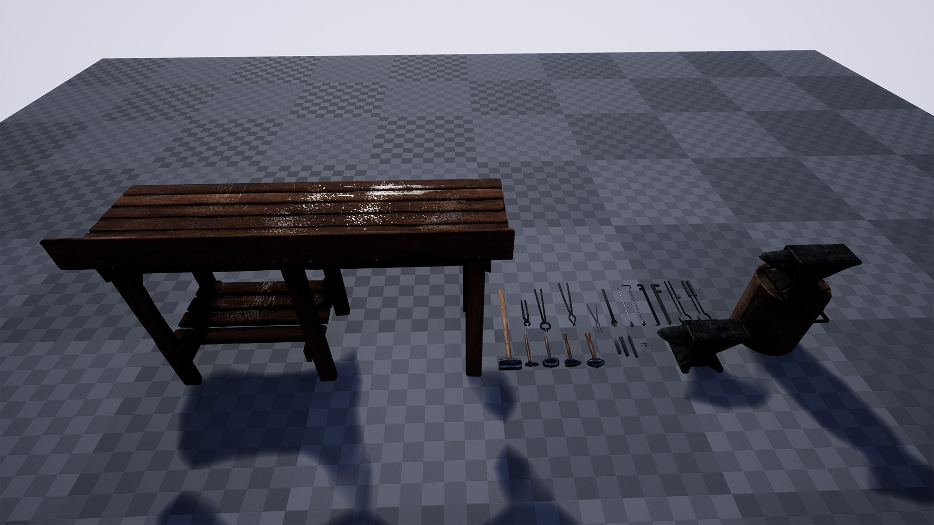 3D Model Blacksmith Props 23 Assets - TurboSquid 2109196