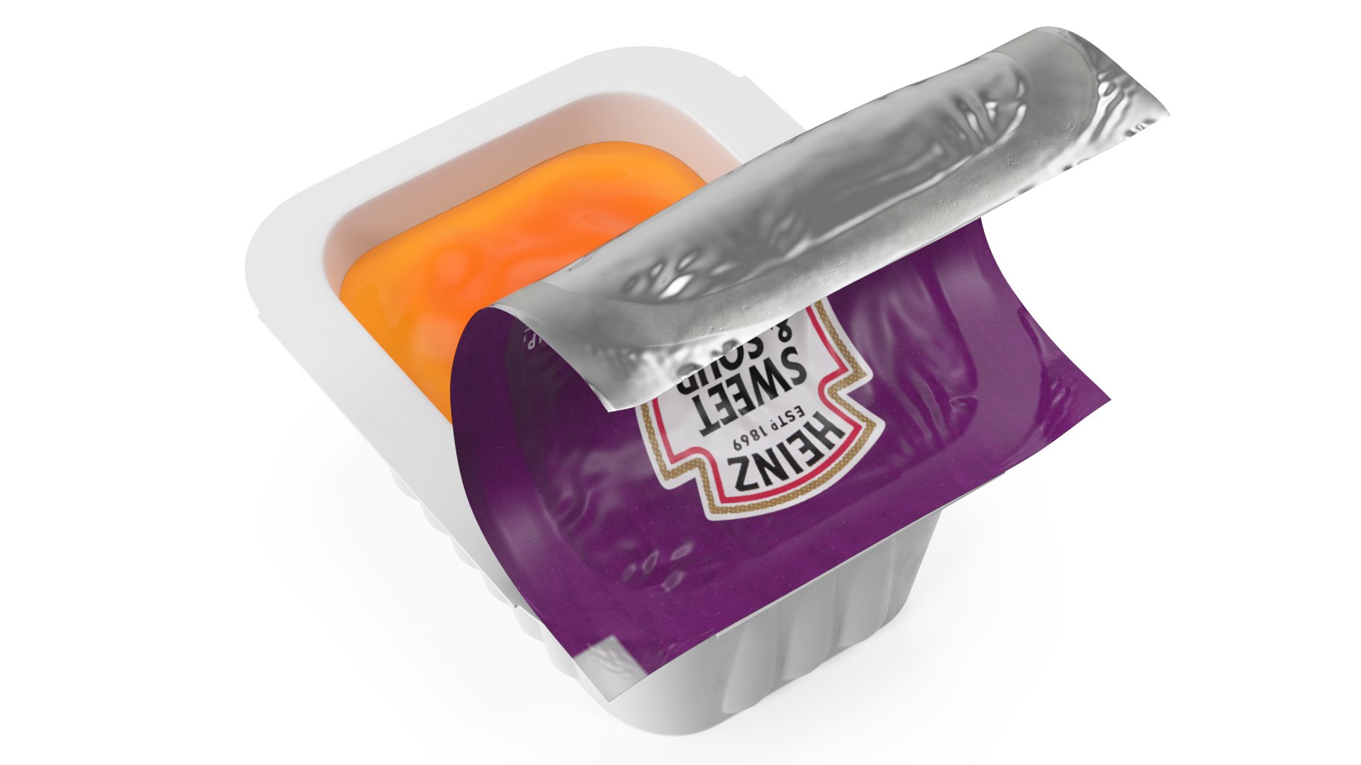 Sweet And Sour Sauce Serve Pot Heinz Opened 3D Model - TurboSquid 2104654