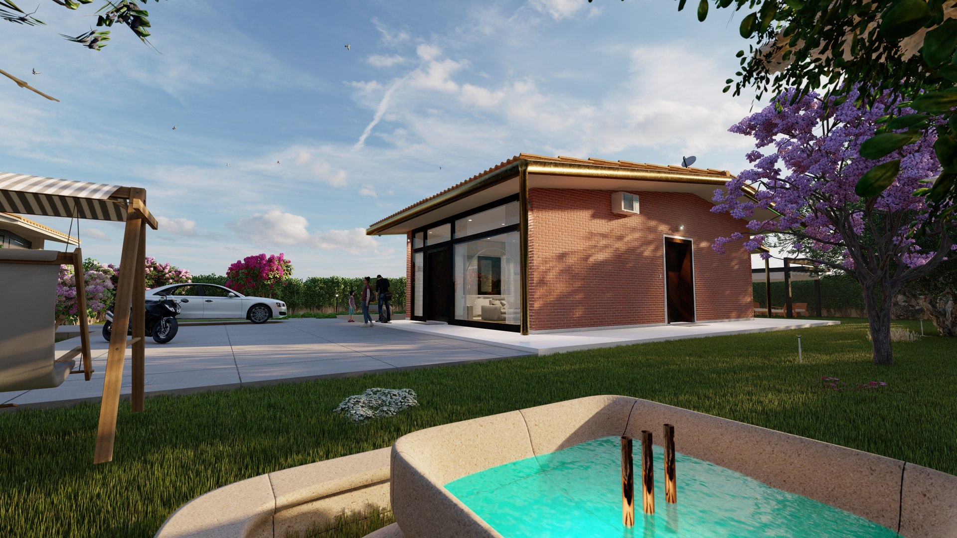 3D HOME MODEL 1 - COMPLETE WITH FURNITURES - TurboSquid 1933420