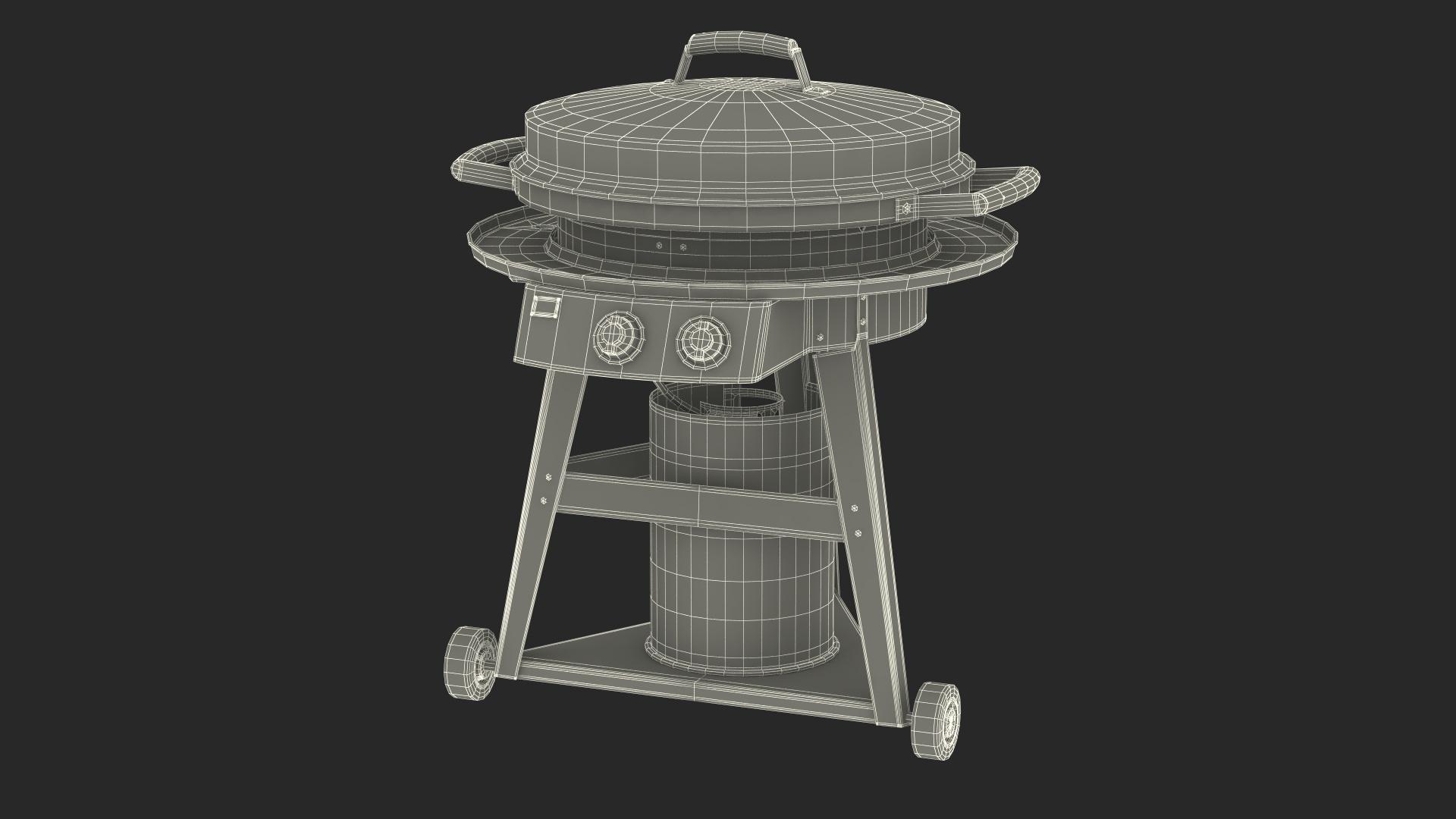 Evo Residential Professional Wheeled Cart Griddle 3D Model - TurboSquid ...