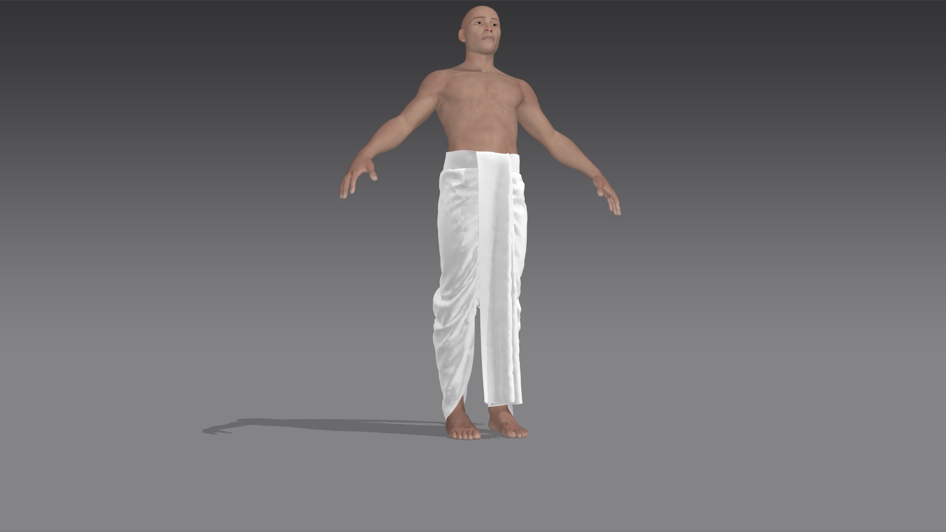 3d Model Indian Dhoti Turbosquid 2064248