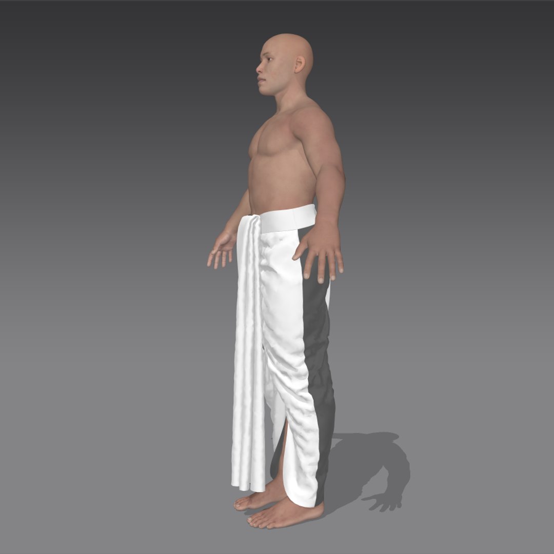 3D Model Indian Dhoti - TurboSquid 2064248