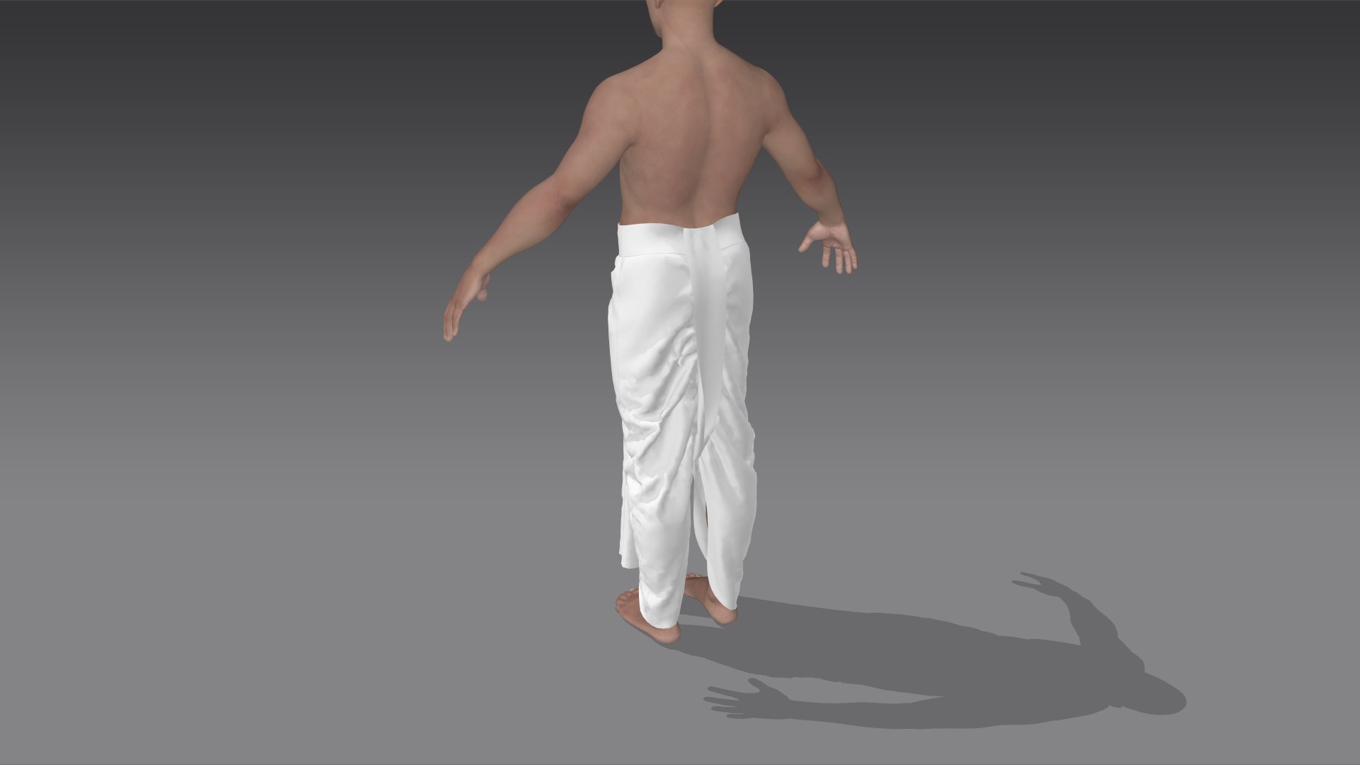 3D Model Indian Dhoti - TurboSquid 2064248