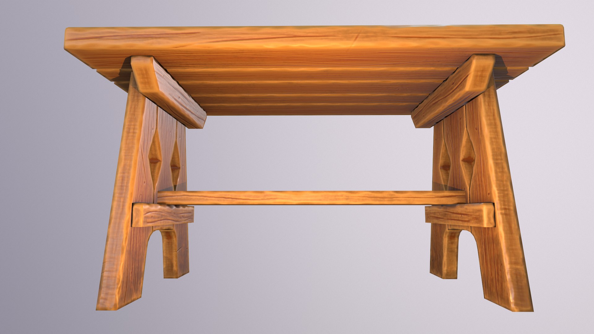 3D Stylized Medieval Table - TurboSquid 1946929
