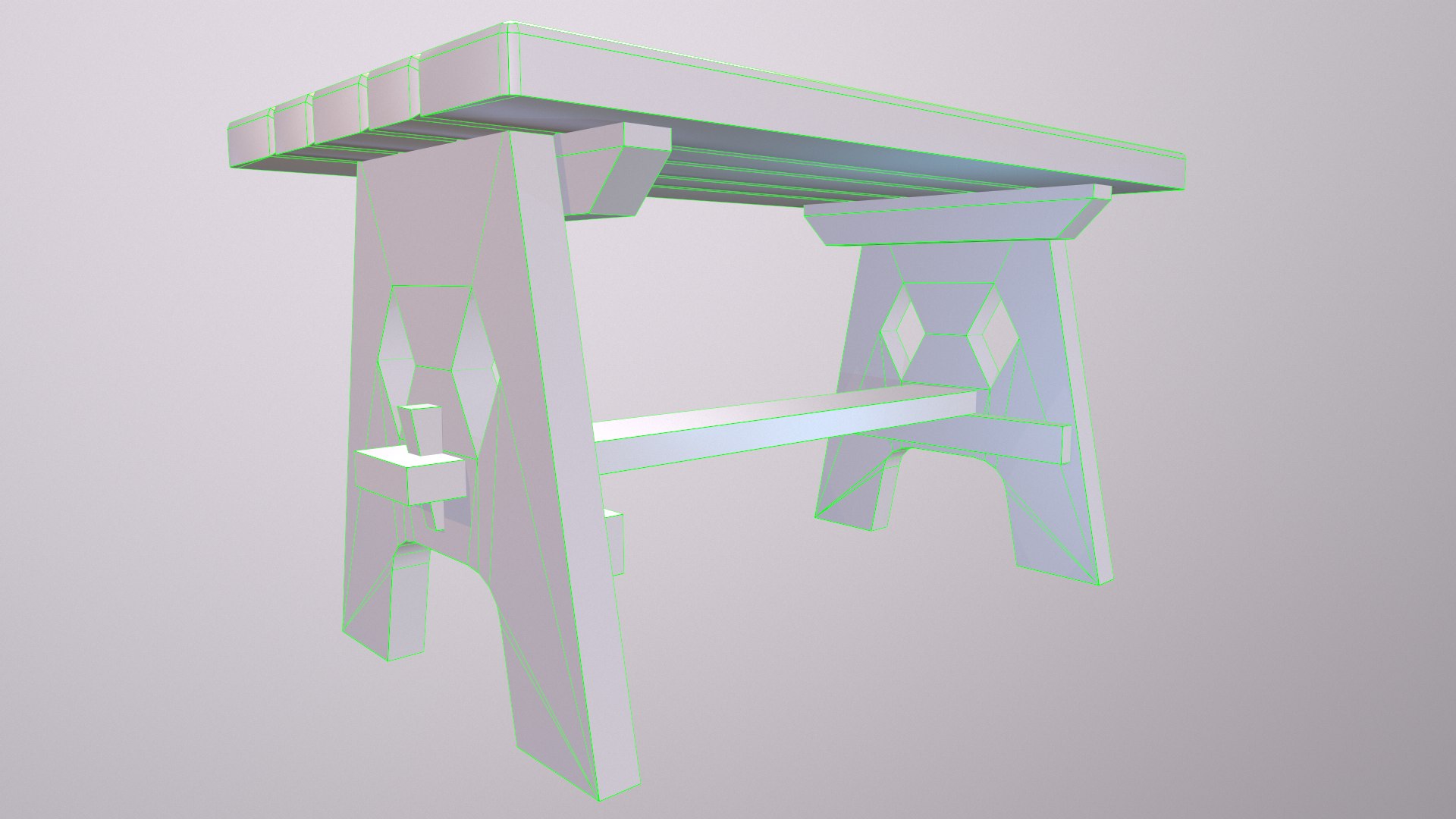3D Stylized Medieval Table - TurboSquid 1946929