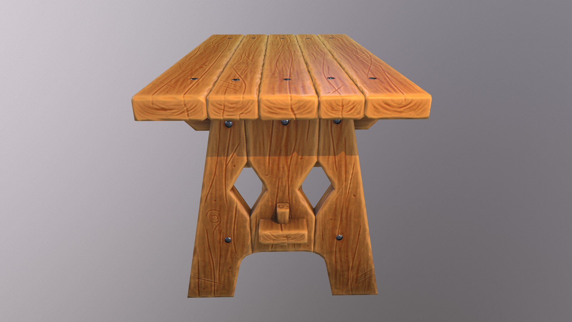 3D Stylized Medieval Table - TurboSquid 1946929