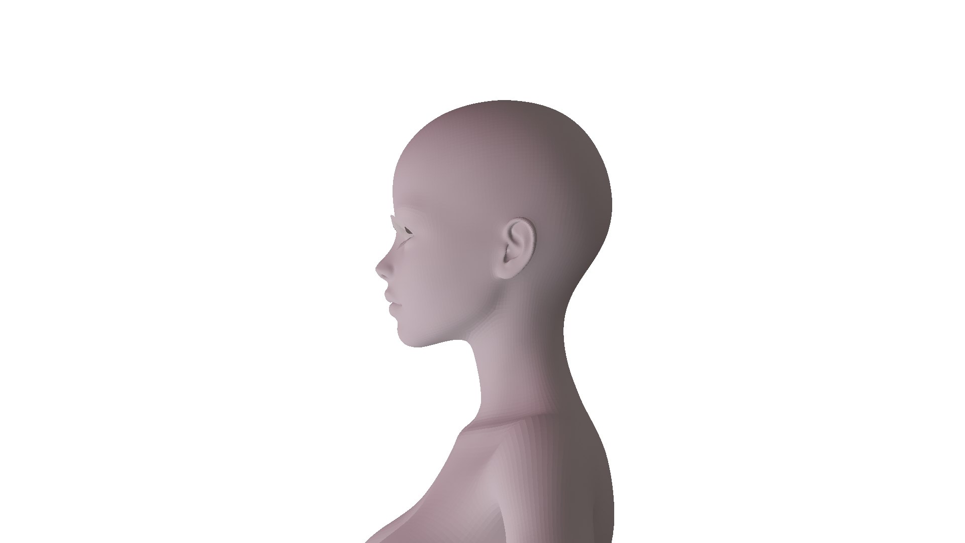 Stylized Female Basemesh 3D Model - TurboSquid 1635657