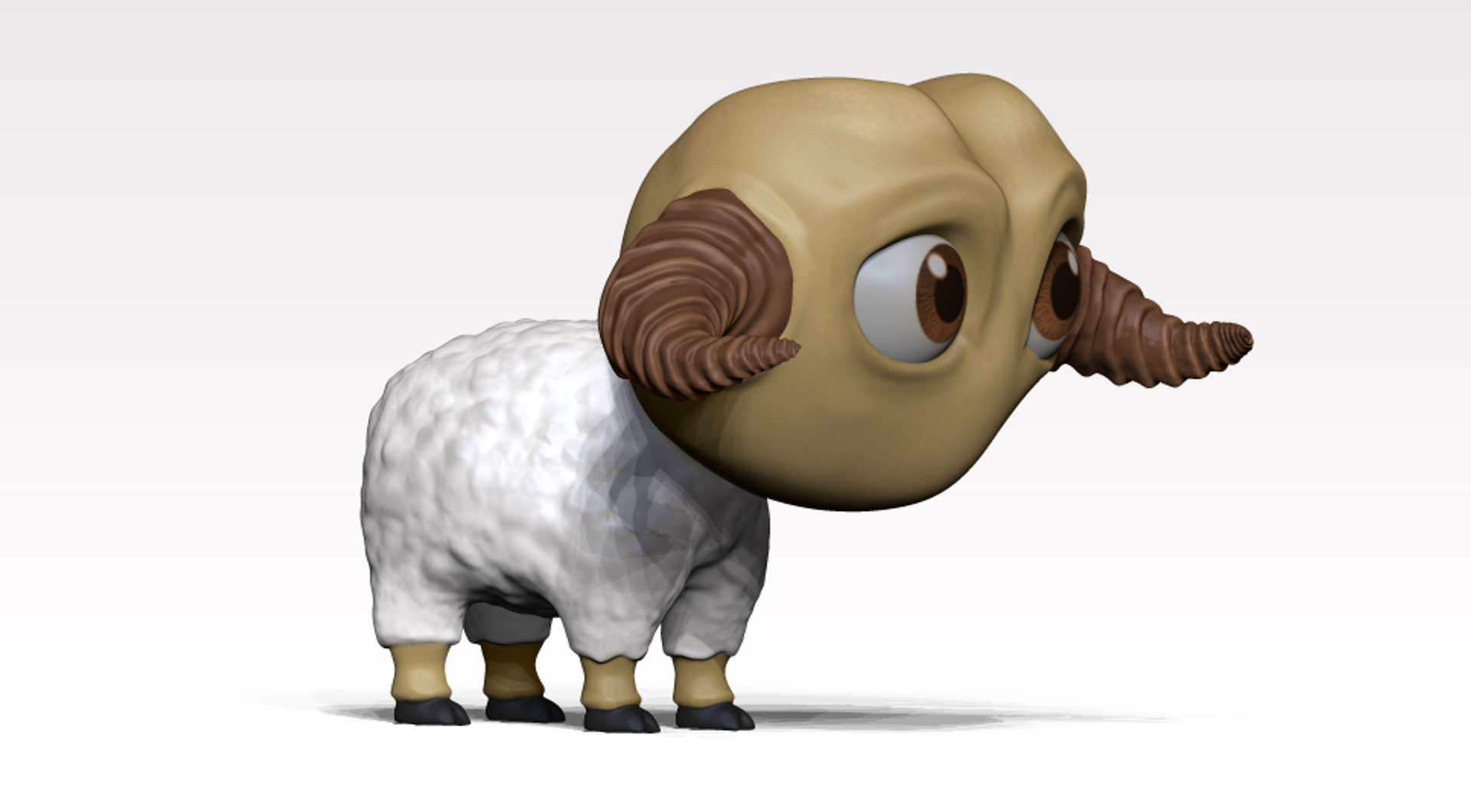 Cartoon sheep 3D model - TurboSquid 1384582