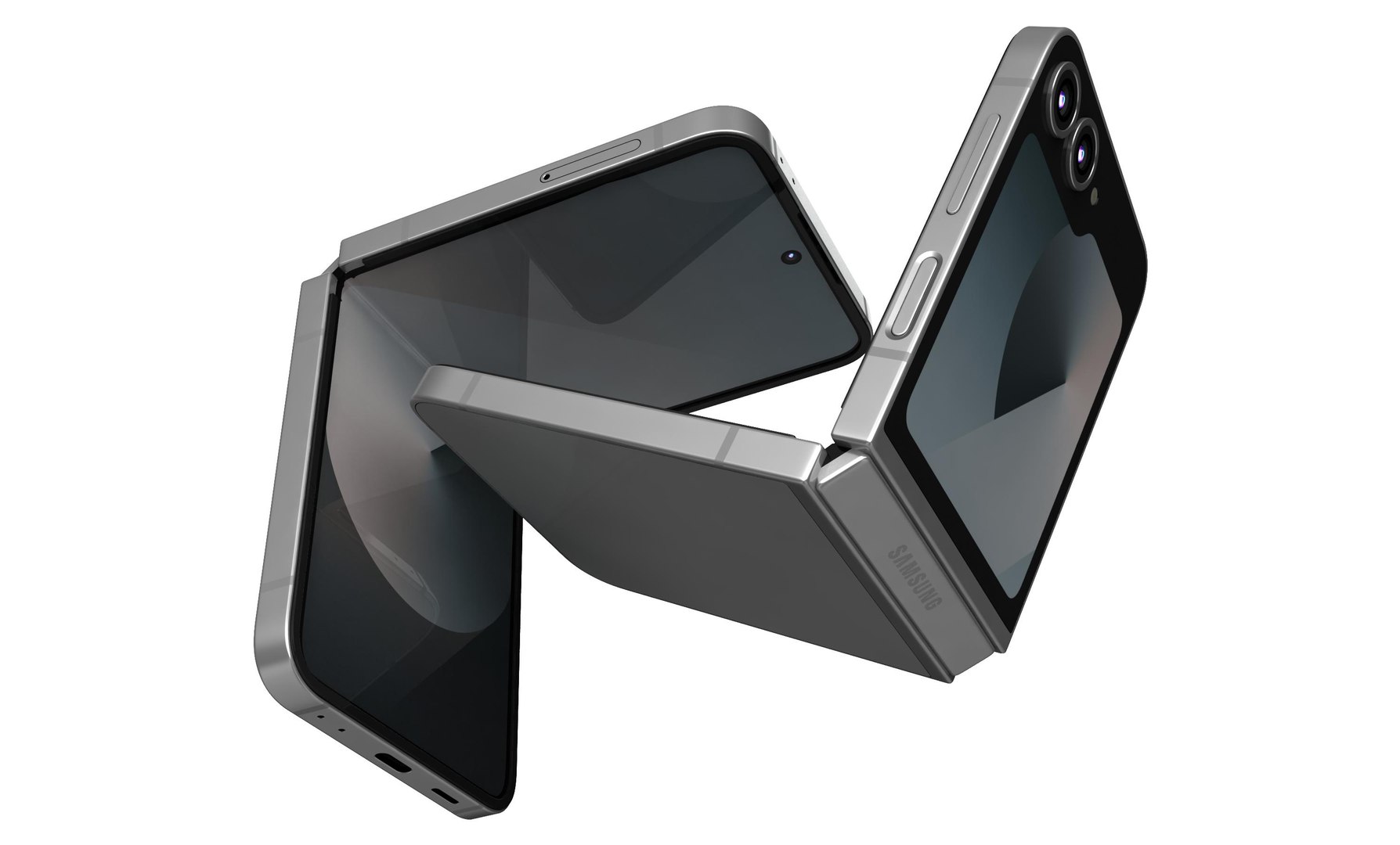 3D Samsung Galaxy Z Flip 6 Silver Shadow - TurboSquid 2279120