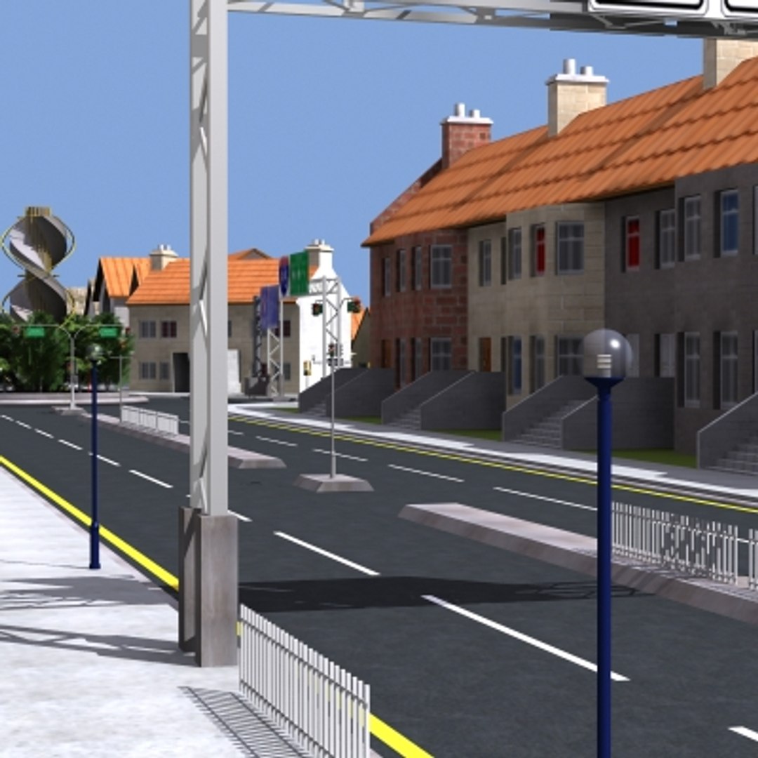 Residential Street Lighting 3d Model
