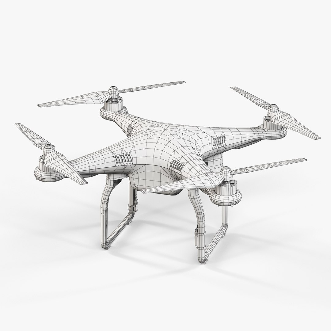 Dji Phantom 2 Quadcopter 3d Model