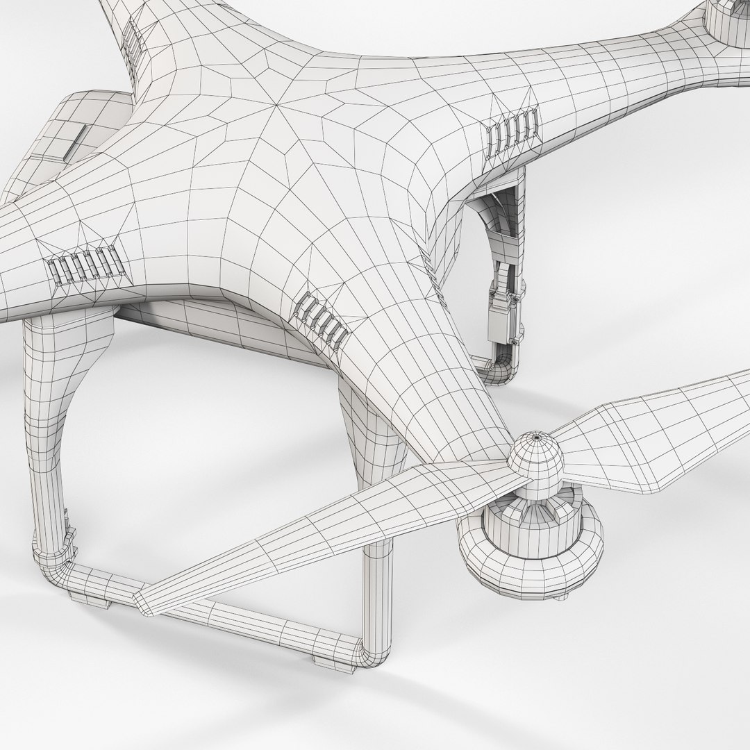 Dji Phantom 2 Quadcopter 3d Model