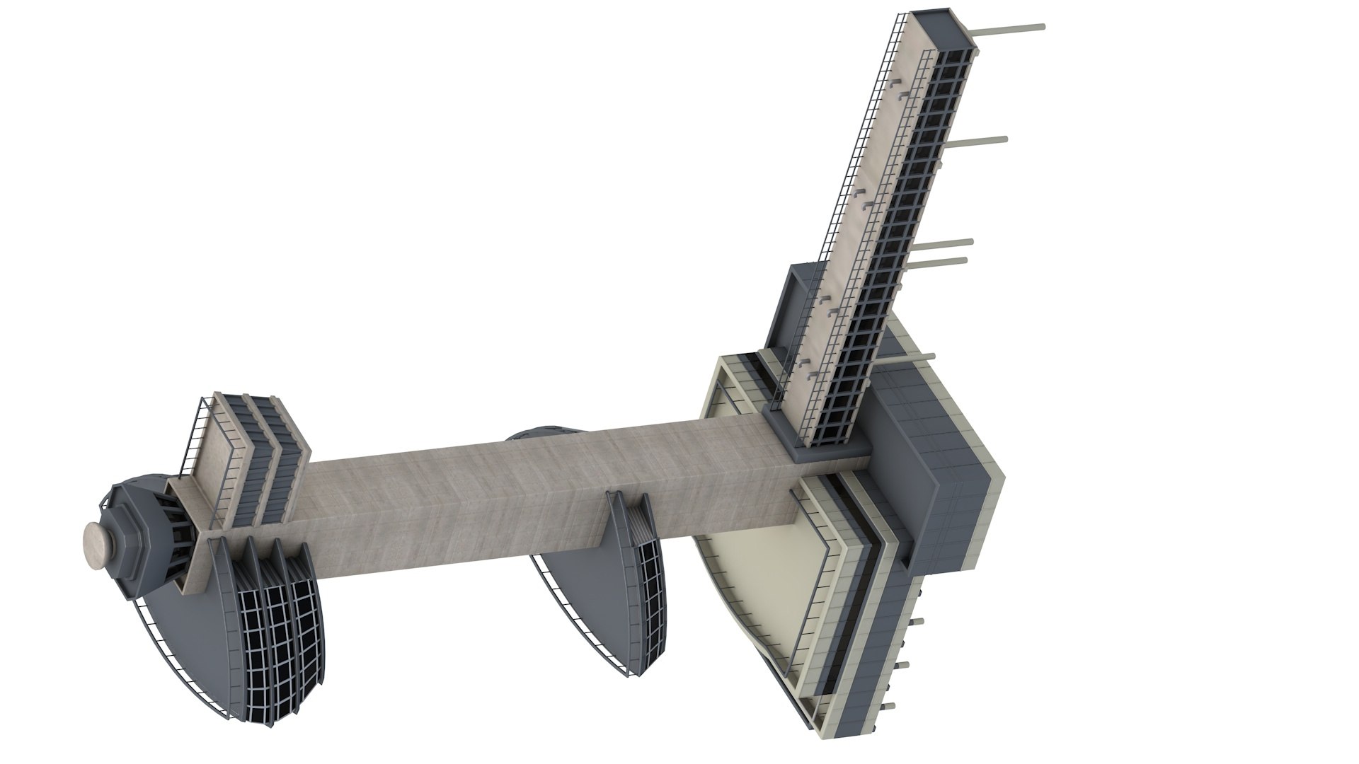 JFK Control Tower 3D Model - TurboSquid 2099152