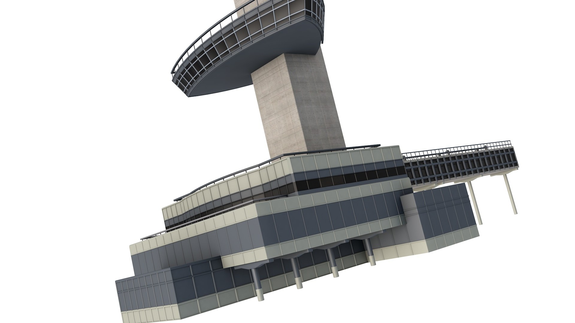 JFK Control Tower 3D Model - TurboSquid 2099152