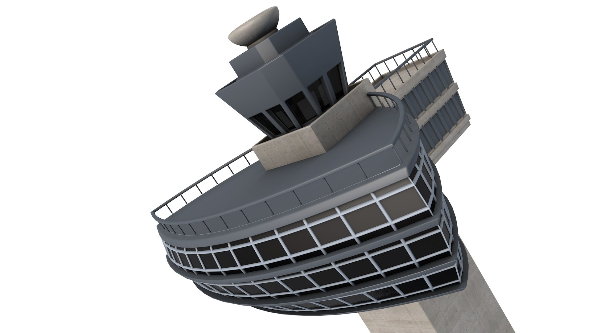 JFK Control Tower 3D Model - TurboSquid 2099152