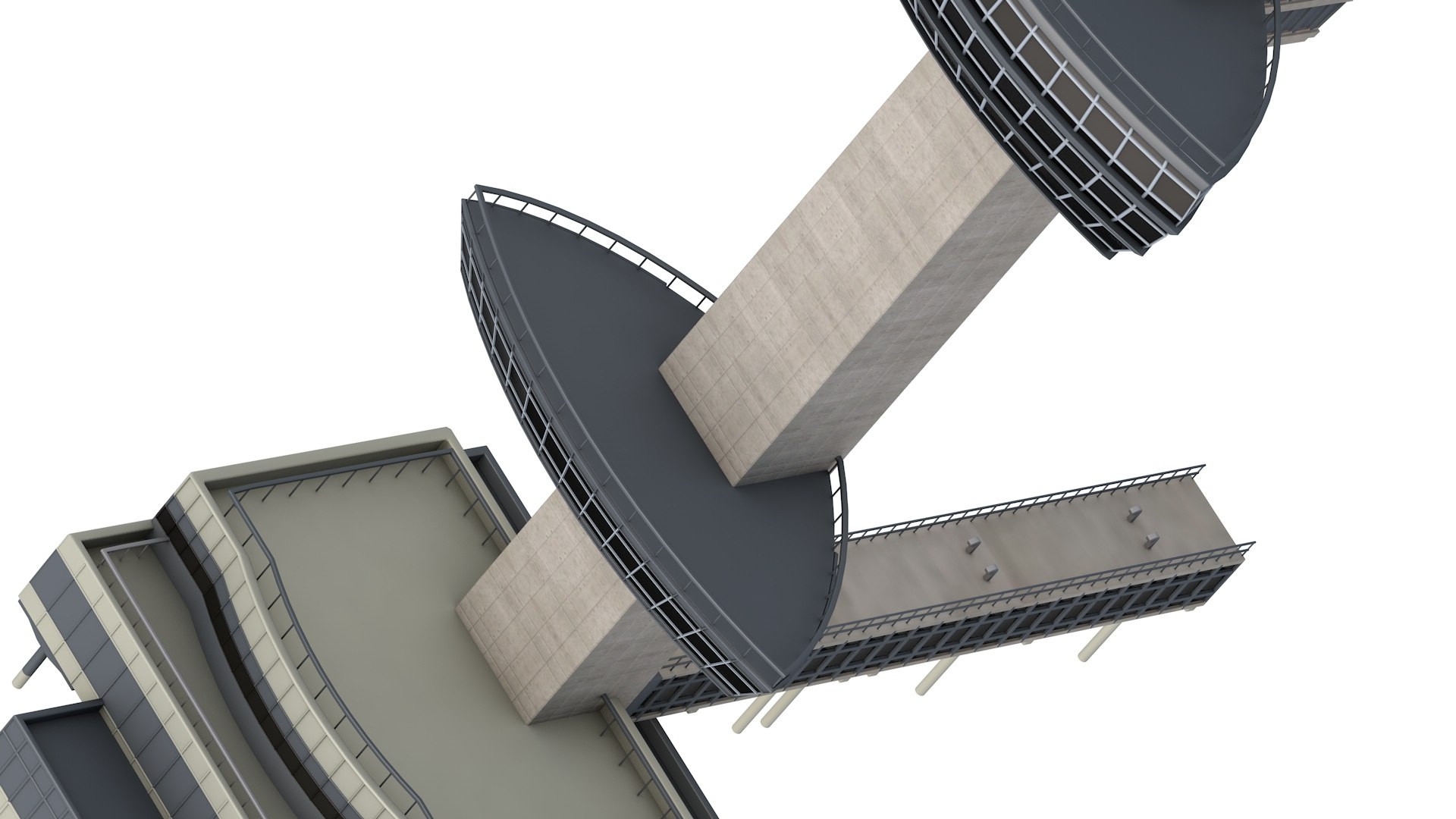 JFK Control Tower 3D Model - TurboSquid 2099152