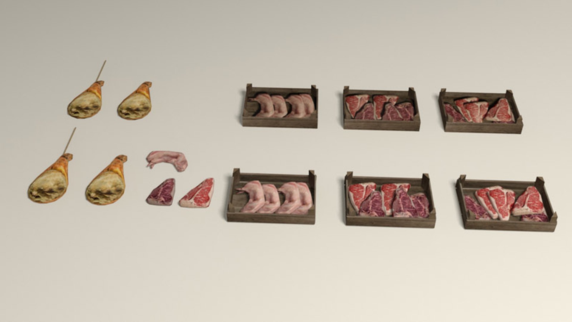 Medieval Street Markets Props Collection 3D Model - TurboSquid 1827319