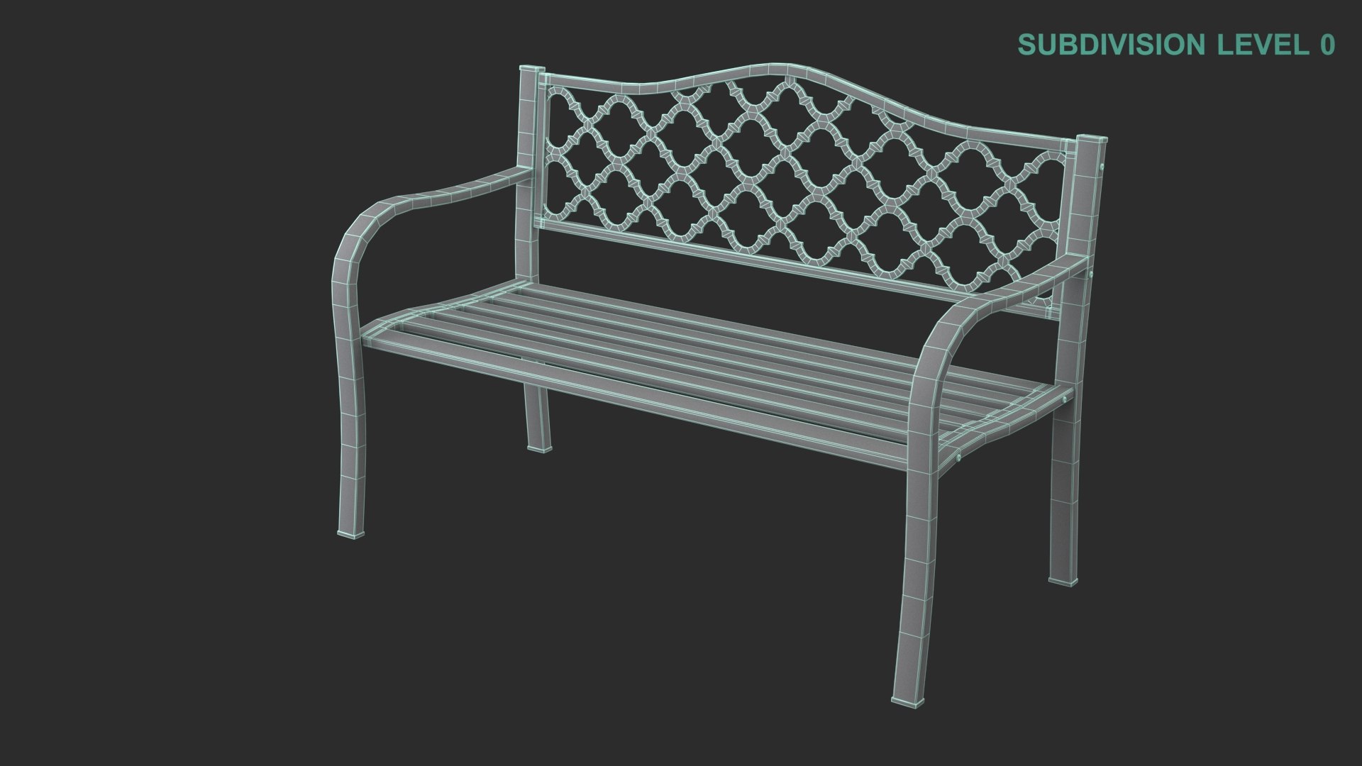Park Bench Model - TurboSquid 1878862