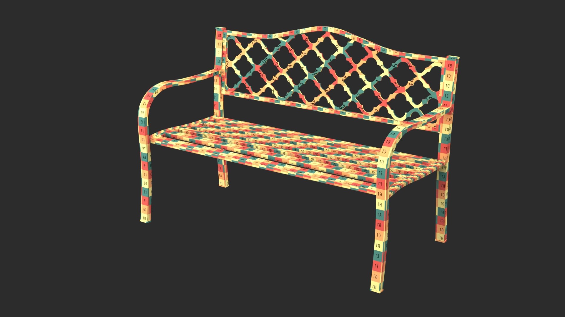 Park Bench Model - TurboSquid 1878862