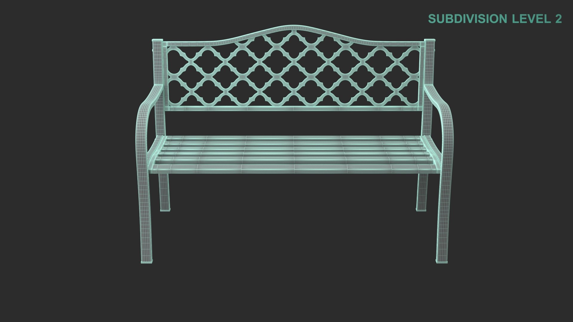 Park Bench Model - TurboSquid 1878862