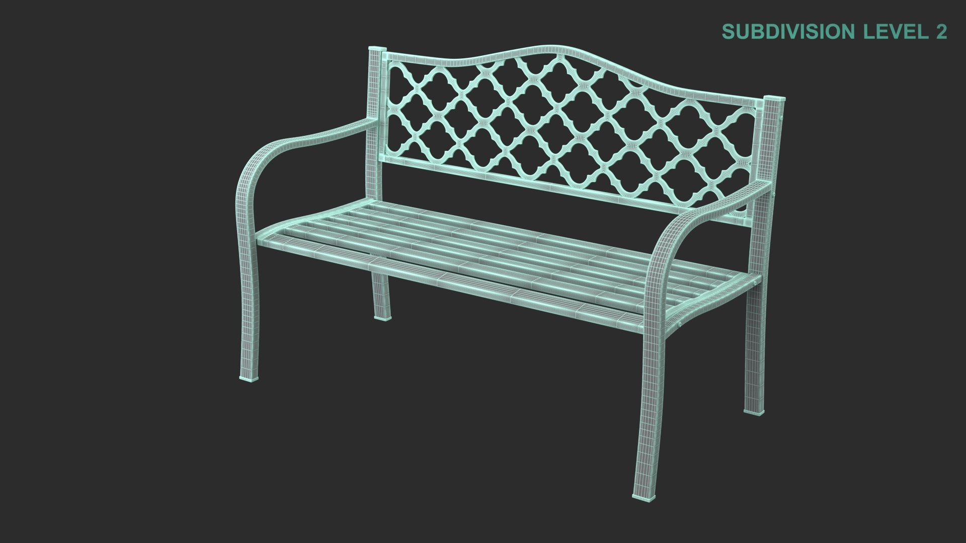 Park Bench Model - TurboSquid 1878862
