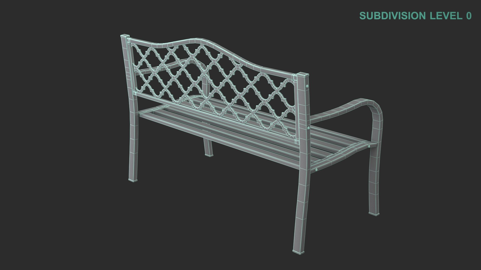Park Bench Model - TurboSquid 1878862