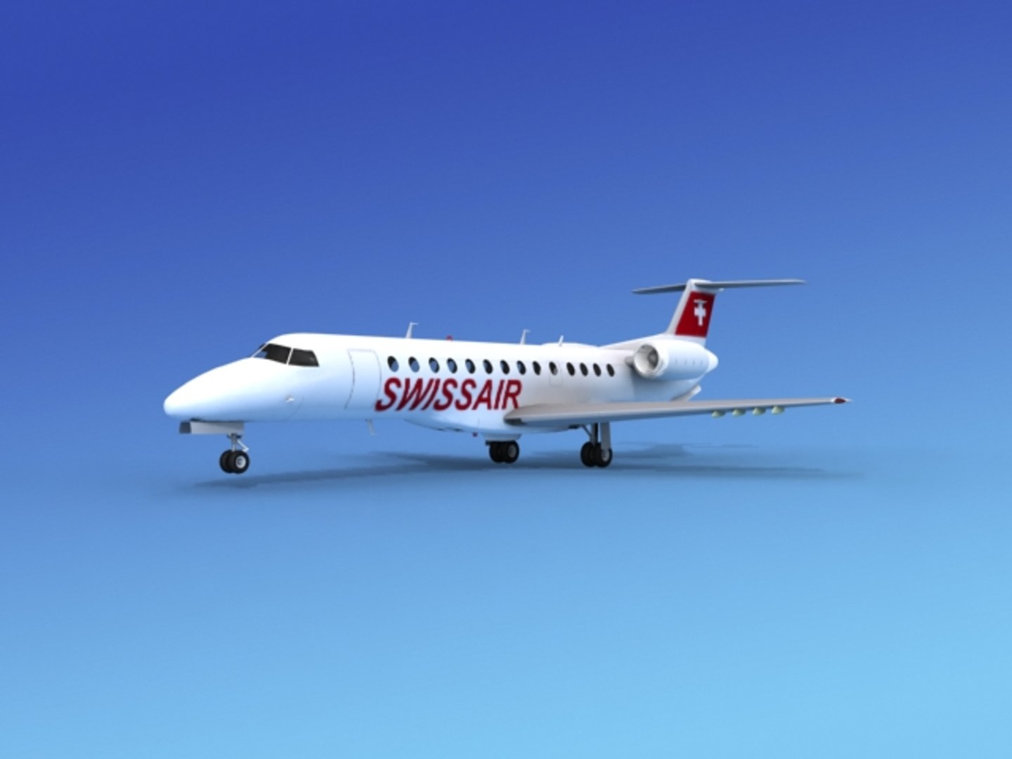 embraer erj 3d model