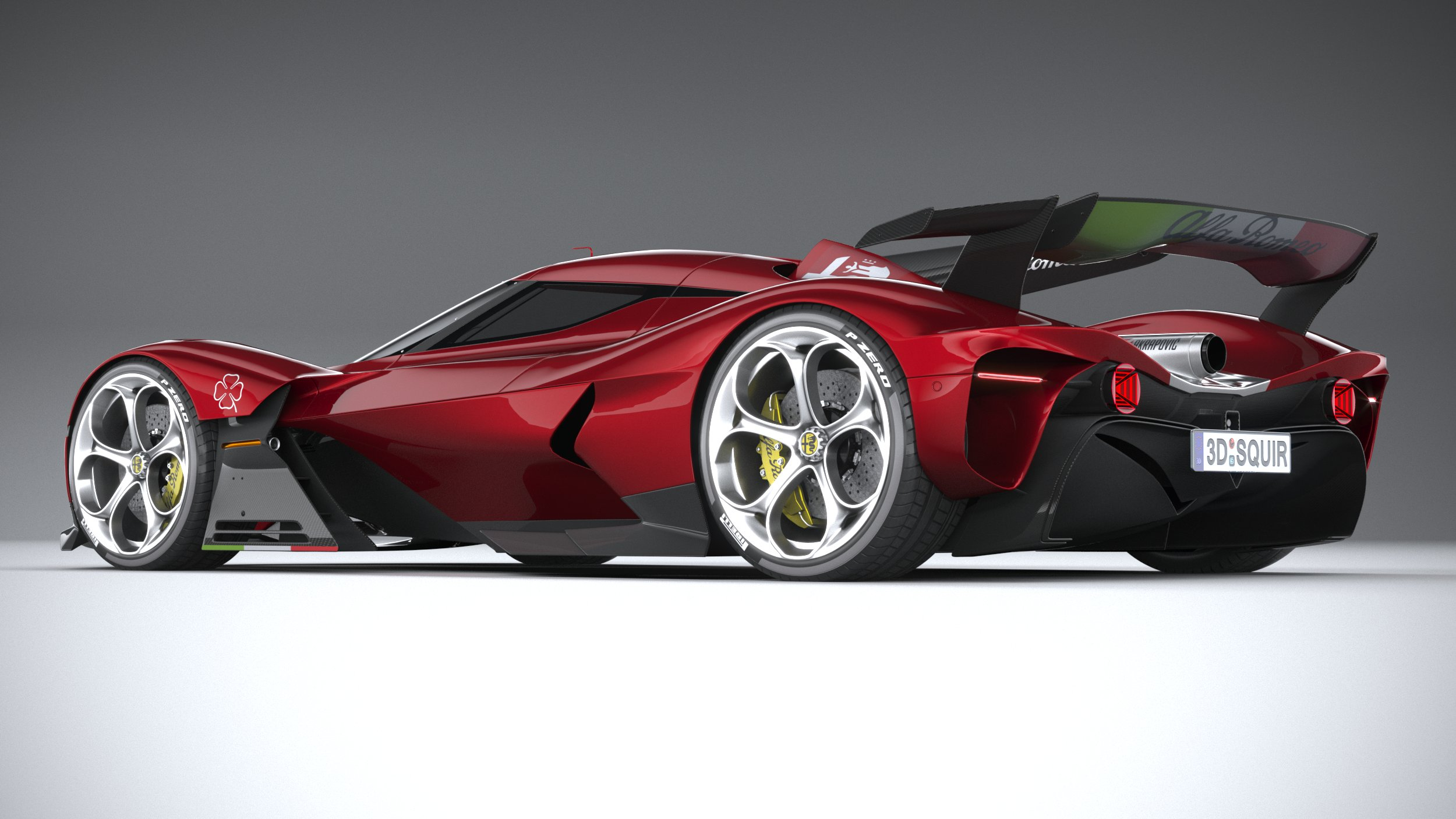 Alfa romeo 8c-r model - TurboSquid 1693263