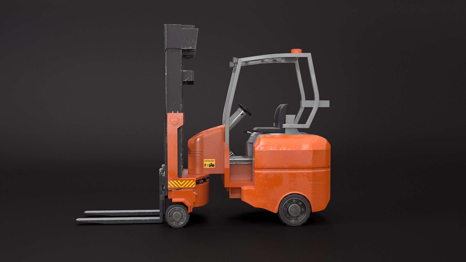 3D Articulated Electric Forklift Model - TurboSquid 1998030