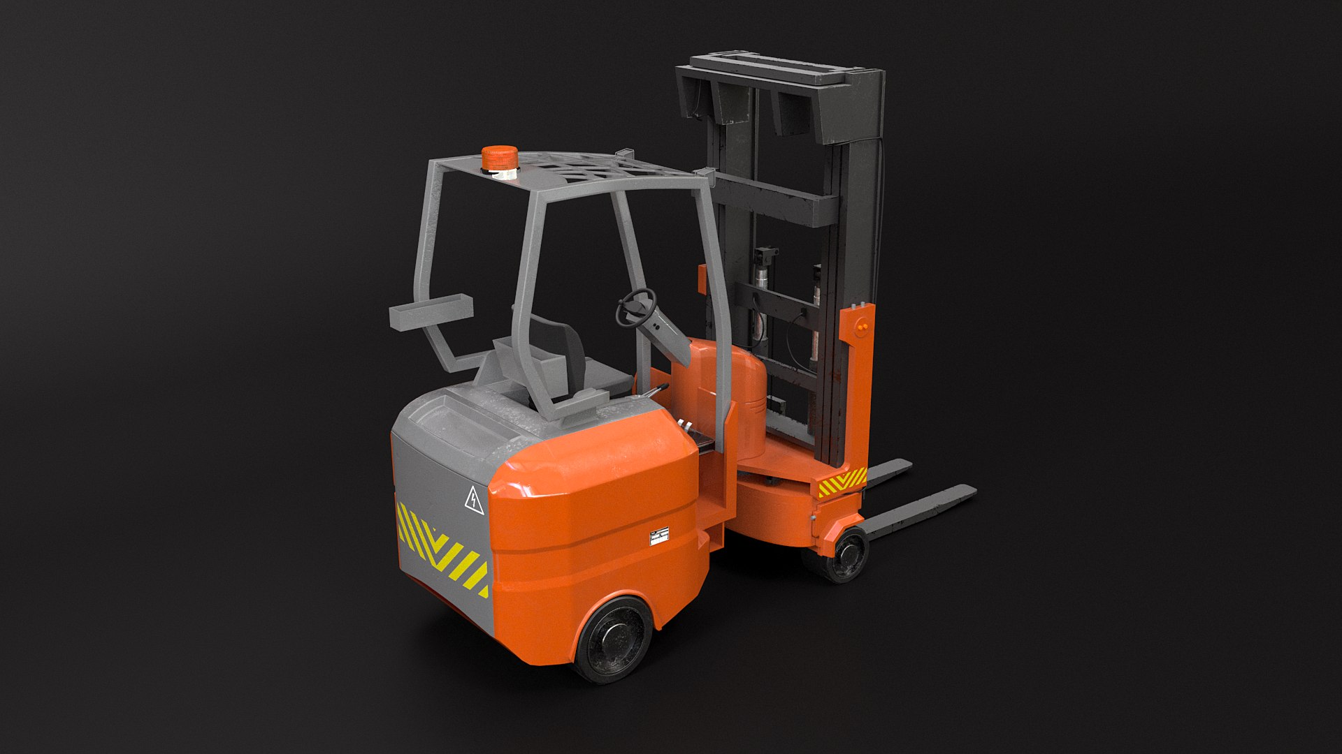 3D Articulated Electric Forklift Model - TurboSquid 1998030