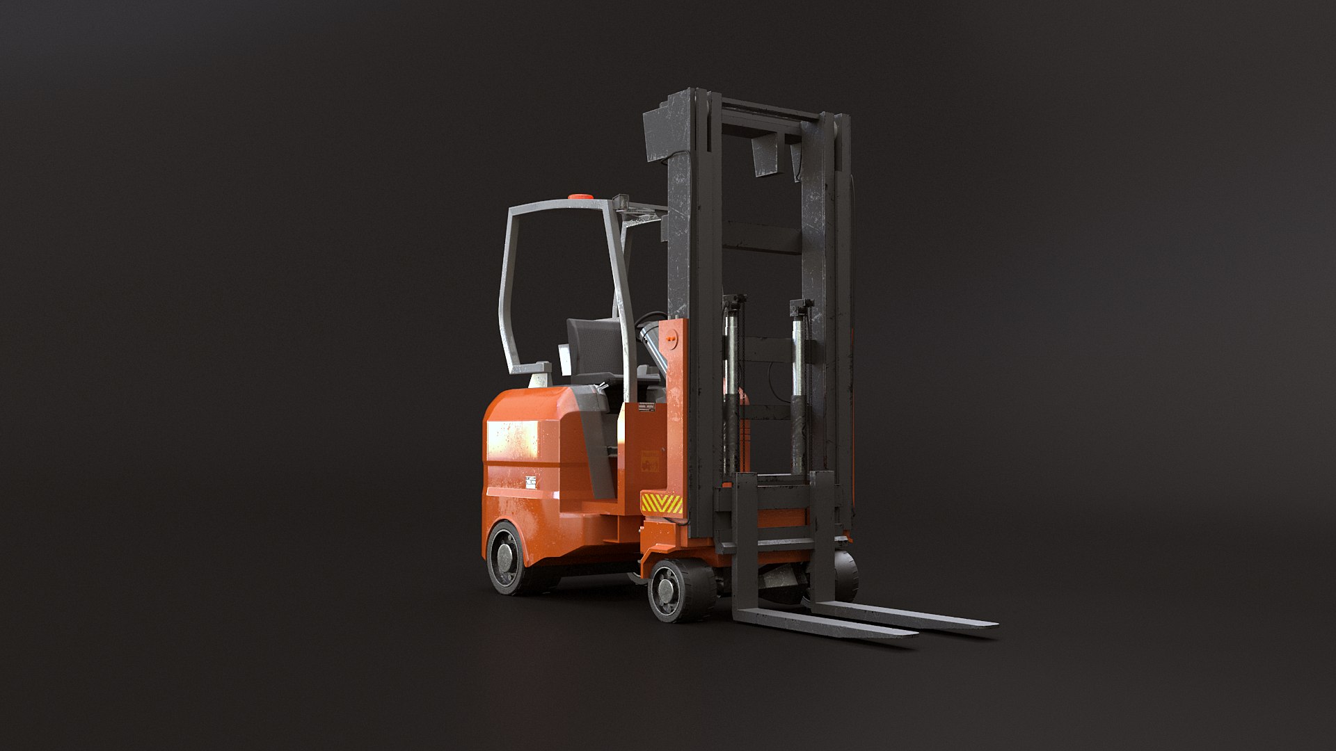 3D Articulated Electric Forklift Model - TurboSquid 1998030