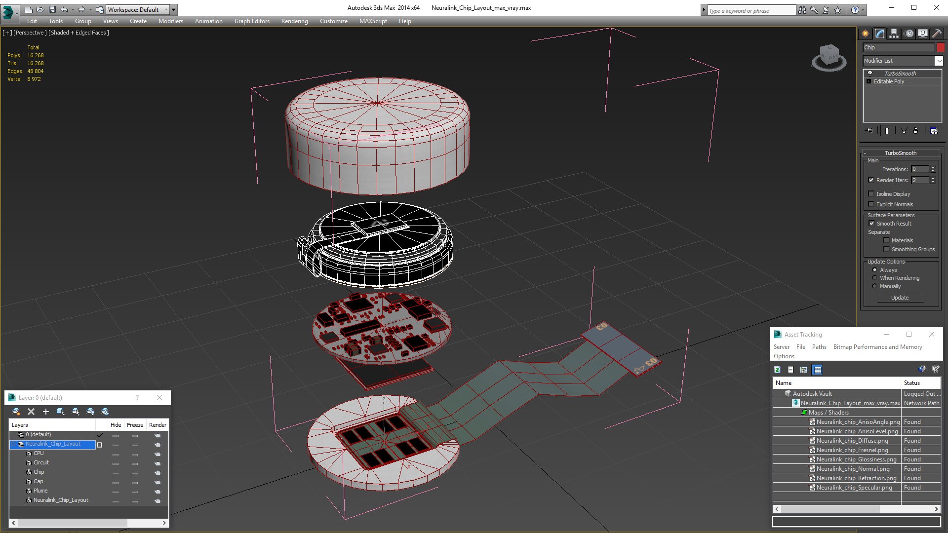3D model Neuralink Chip Layout - TurboSquid 1874782