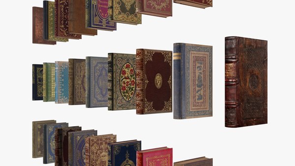 3D Old Books - TurboSquid 1785564
