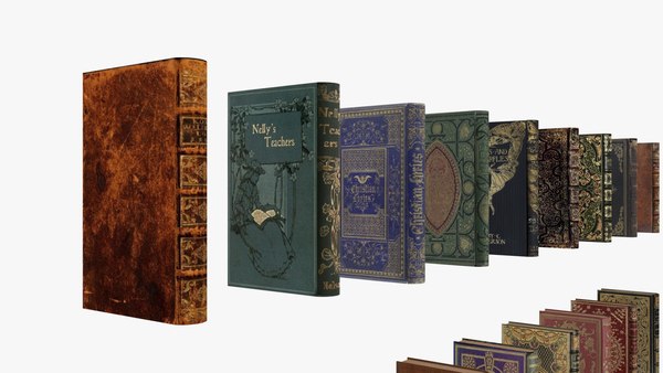 3D Old Books - TurboSquid 1785564
