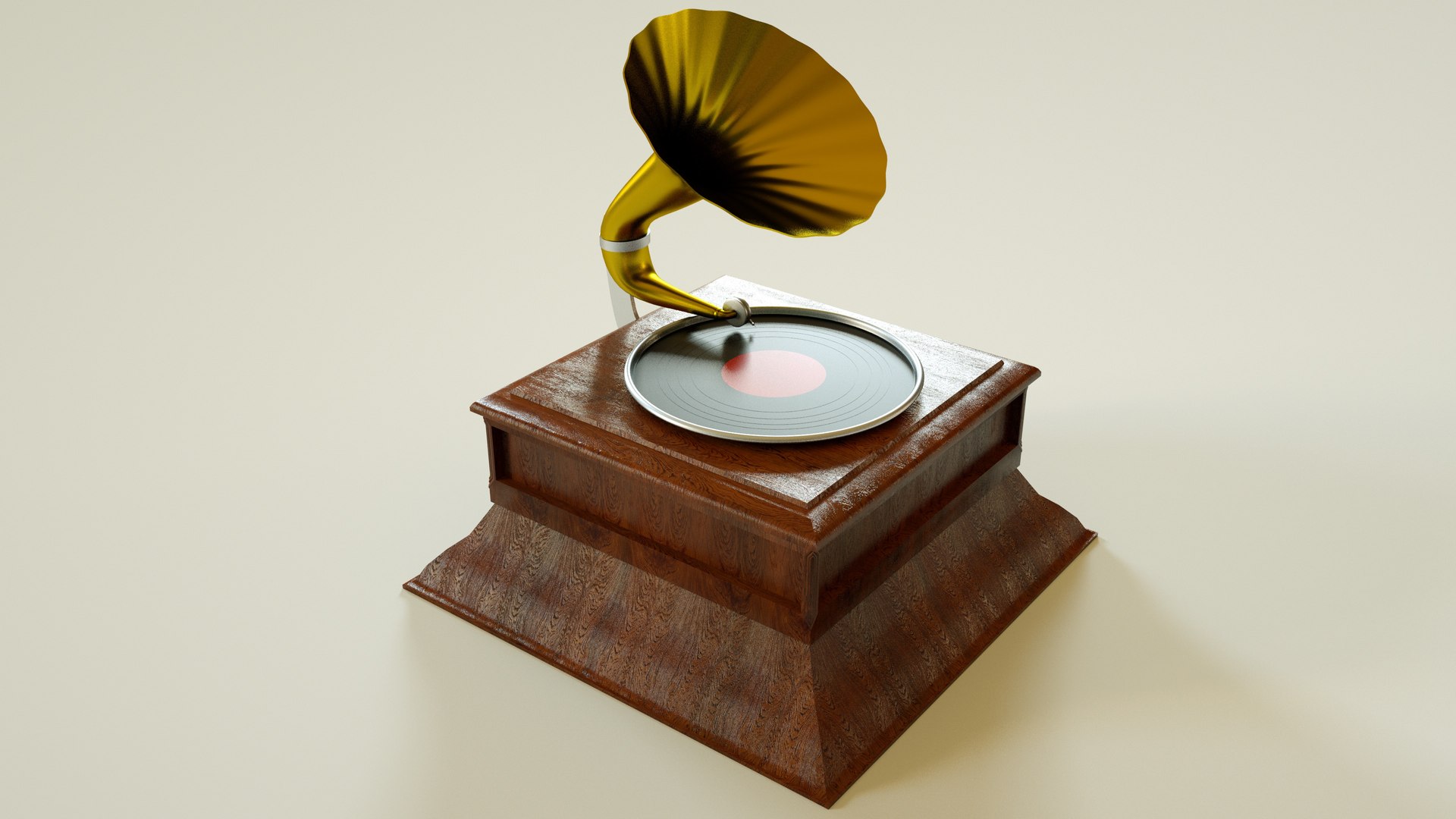 3D Gramophone Model - TurboSquid 2220769