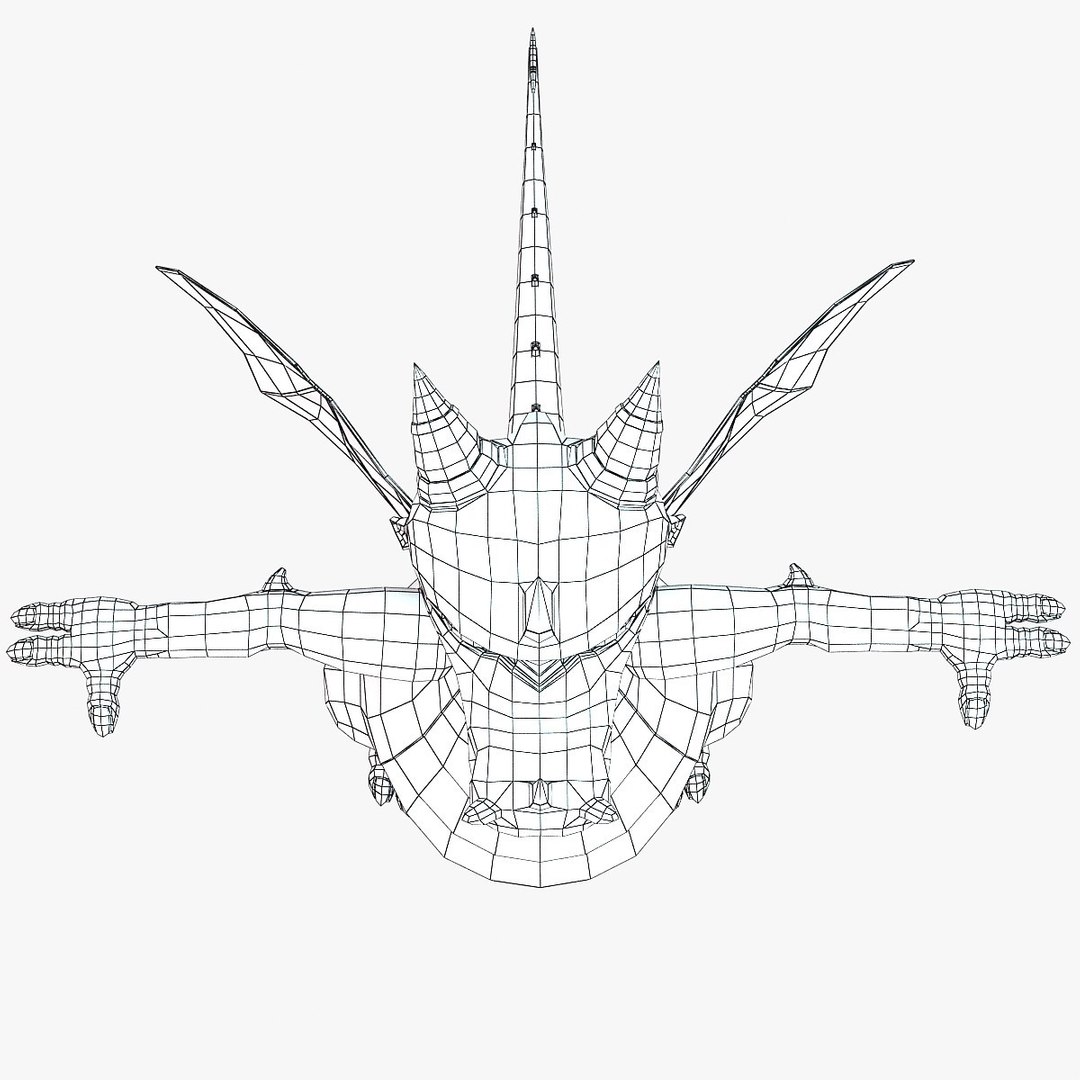 3d Draco Dragon Rigged Model