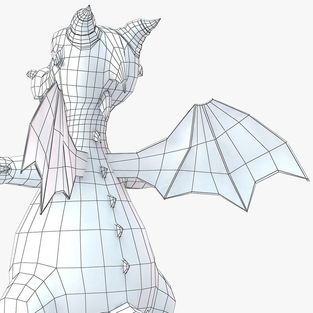3d Draco Dragon Rigged Model