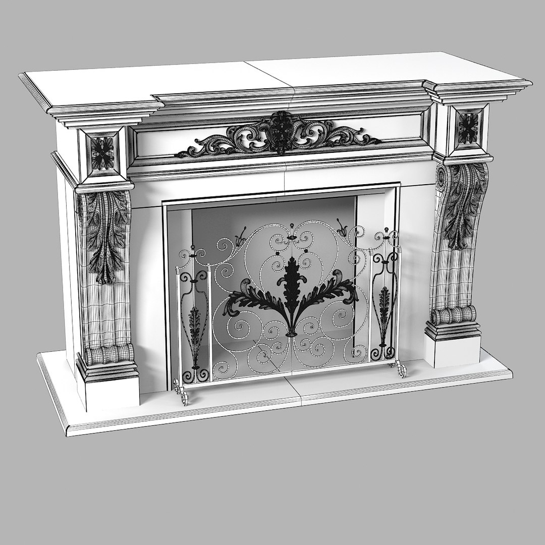 max marble fireplace