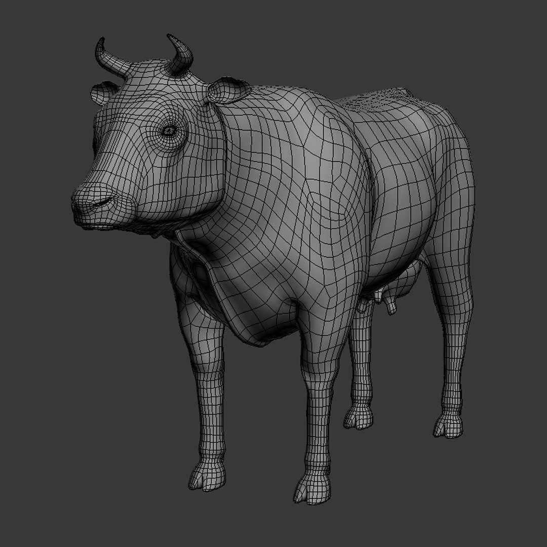 dugm02 cow 3d max