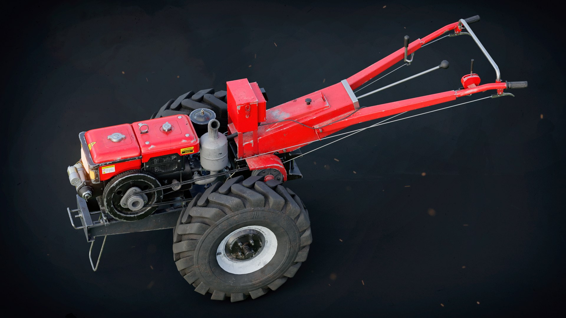 3D garden tractor gameready ar model - TurboSquid 1657362