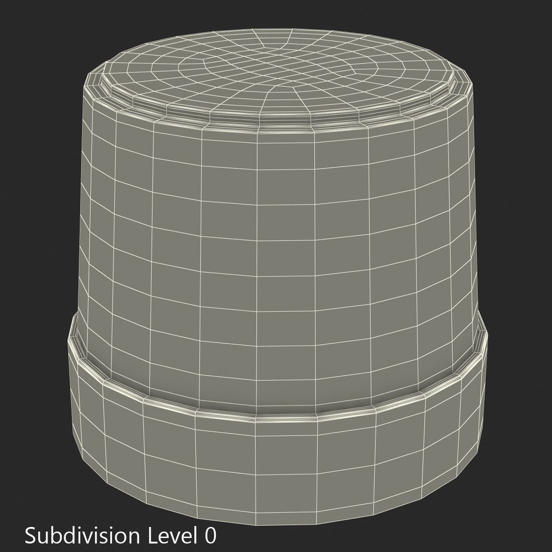 3d Warning Light Red